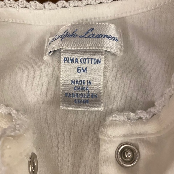 Ralph Lauren | One Pieces | Ralph Lauren Footed Onesie Baby Girls 6 Mo ...